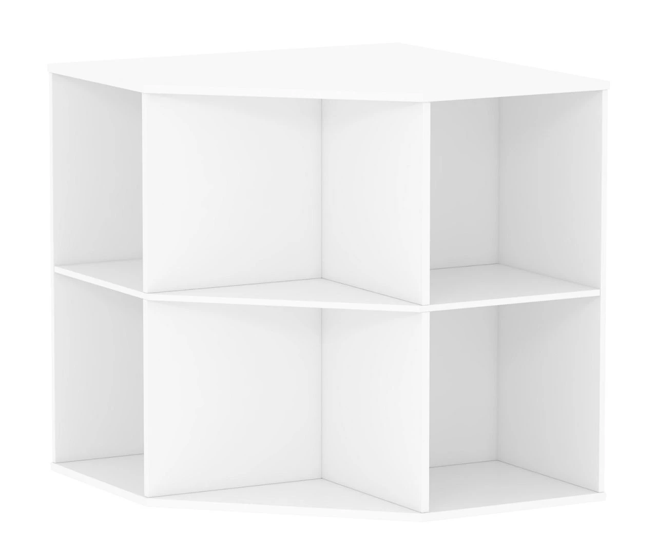 White 6-Cubby Corner Cube Organizer | Home Furniture Store